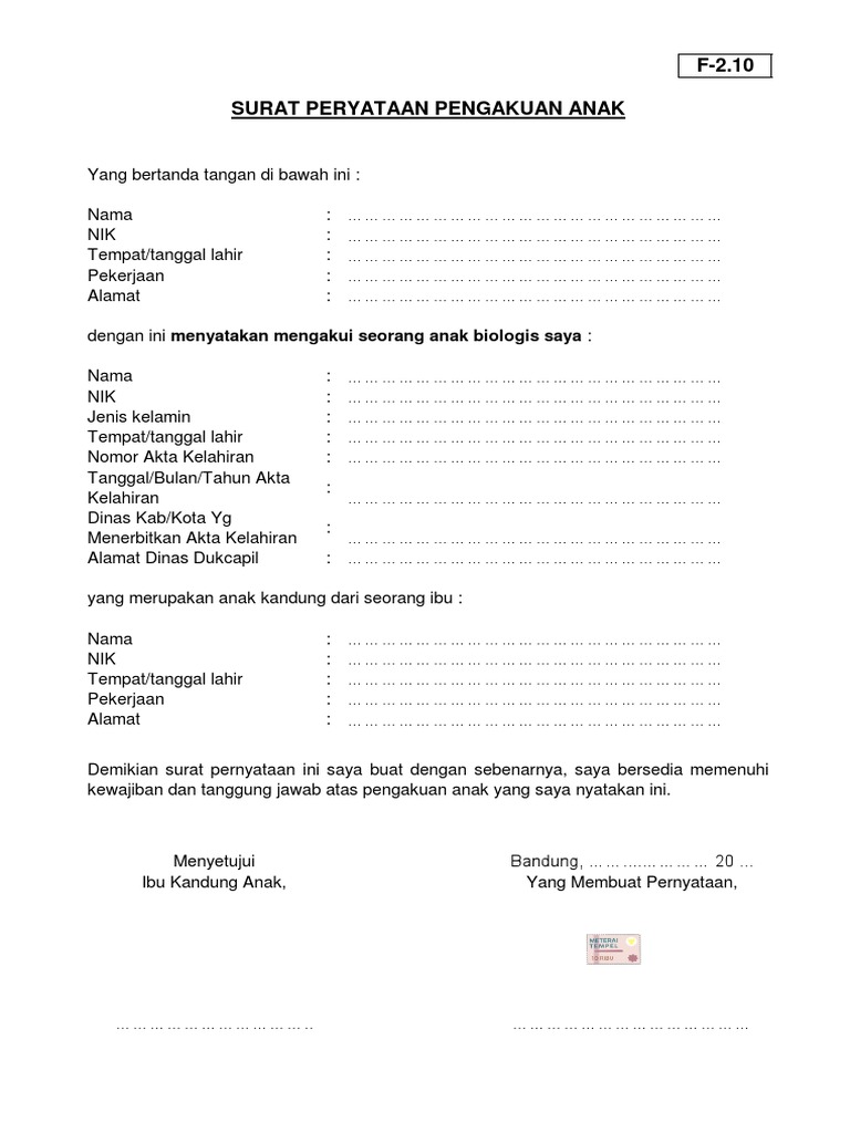 SP Pengakuan Anak | PDF | Olahraga & Rekreasi | Griya & Taman