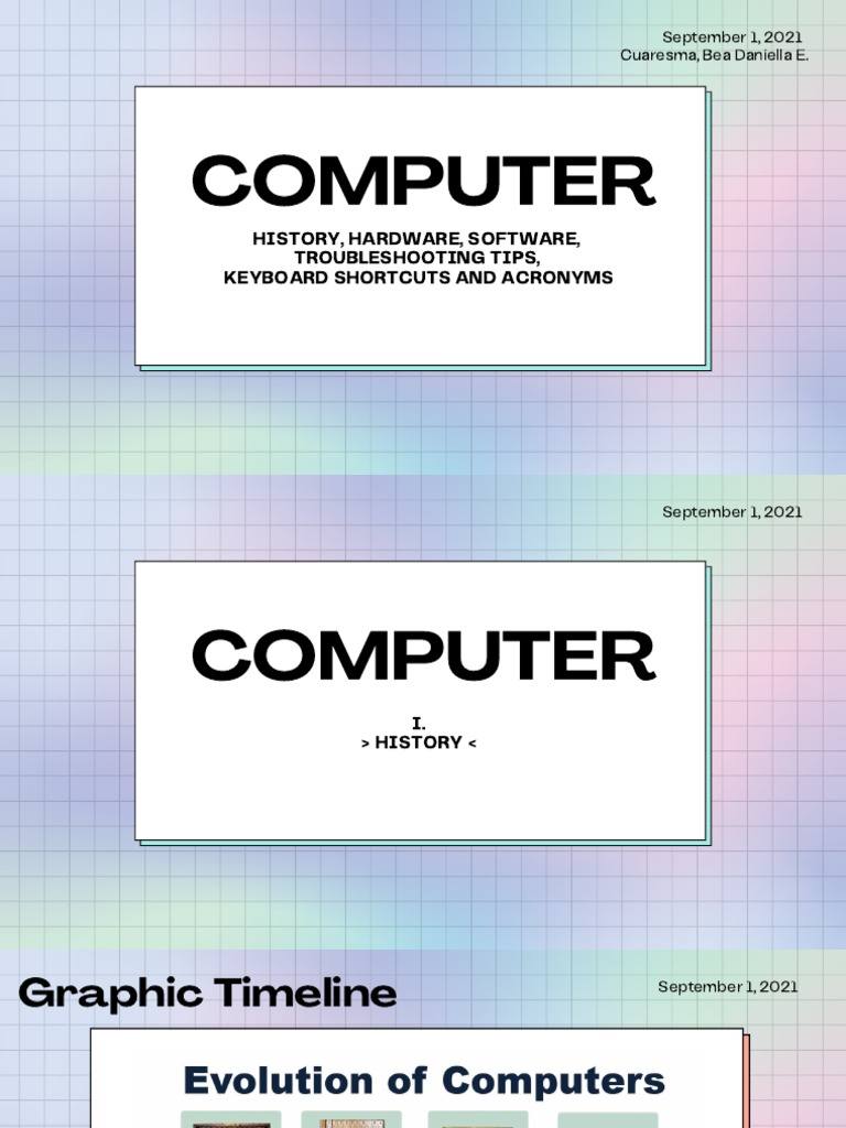 History of Computer | PDF | Computer Hardware | Software