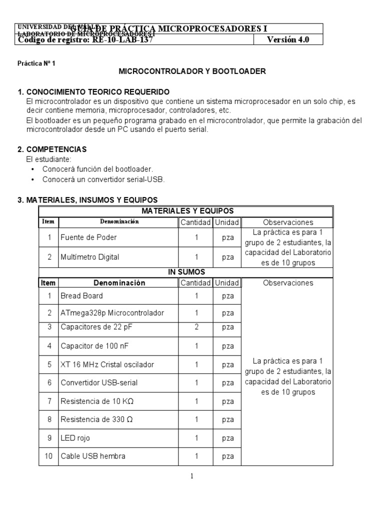 Guía Práctica Microprocesadores I | PDF | Microcontrolador | Microprocesador