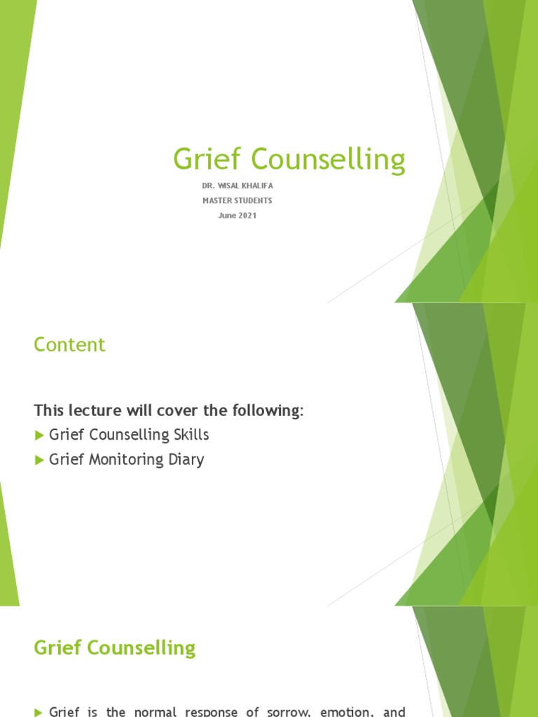 Grief Counselling | PDF | Grief | Psychotherapy