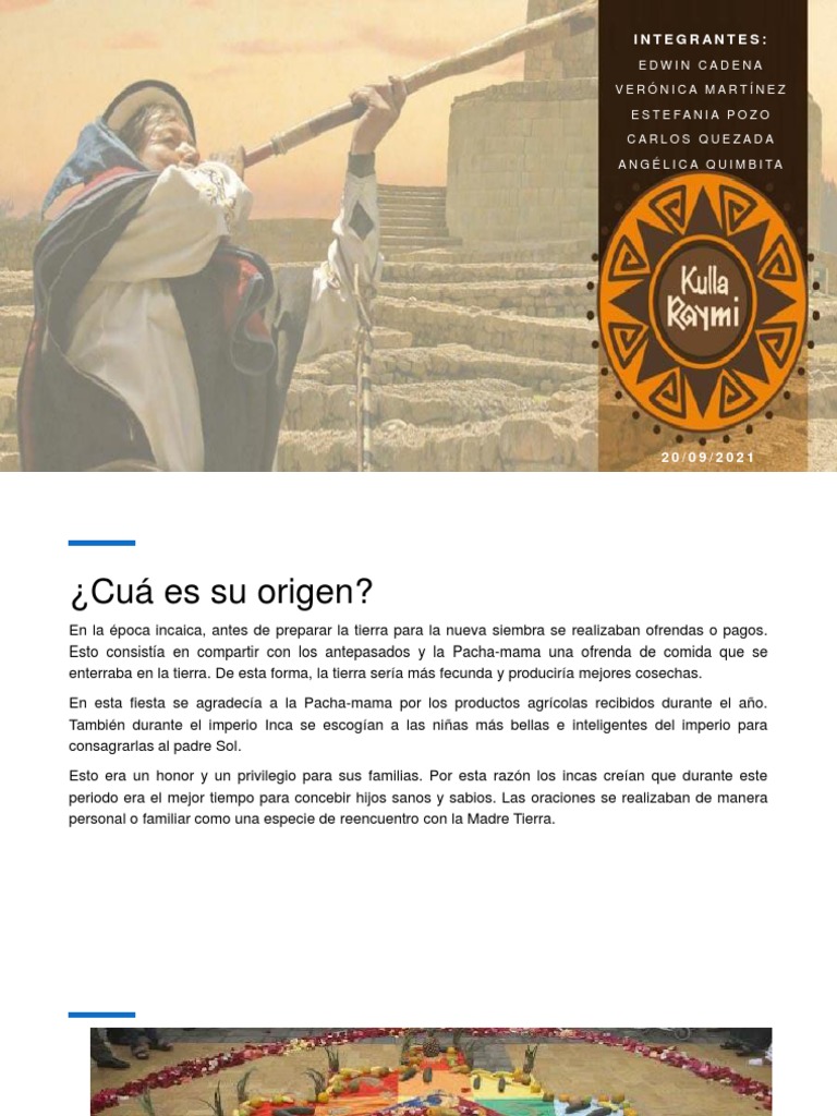 Koya Raymi | PDF | Imperio Inca