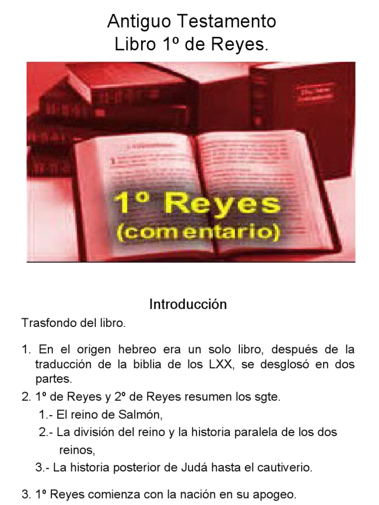 1 Reyes | PDF | Libros de reyes | Solomons