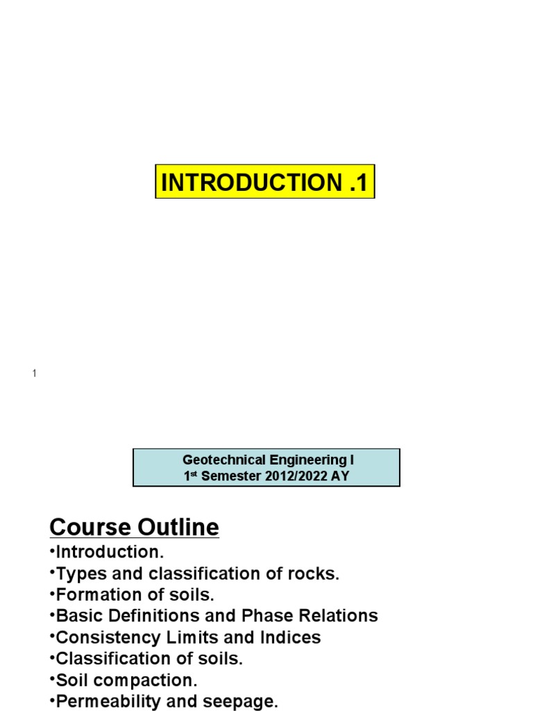 Introduction | PDF | Geotechnical Engineering | Engineering