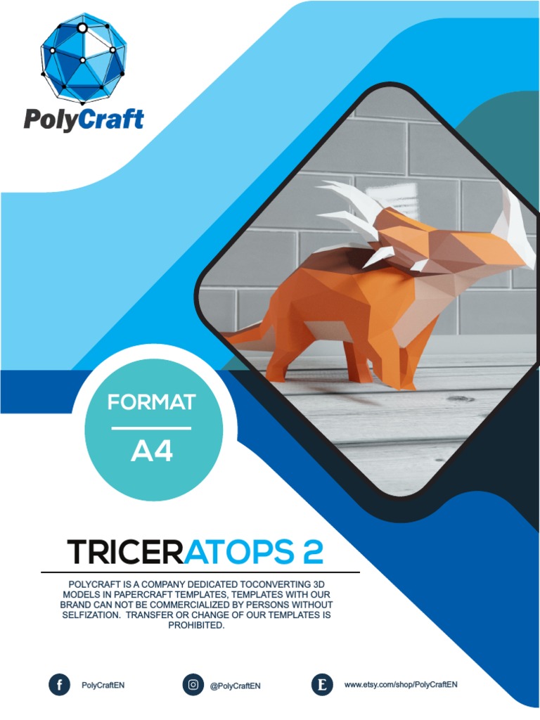 A4 Papercraft Template Instructions | PDF