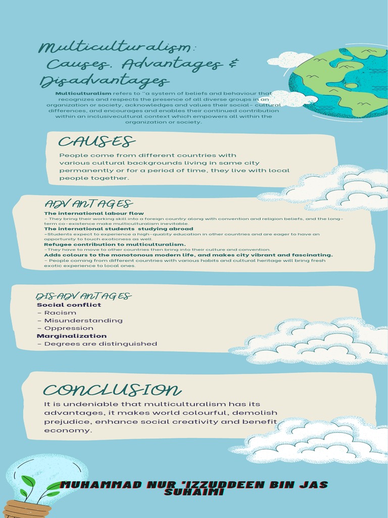 Multiculturalism Causes, Advantages and Disadvantages | PDF