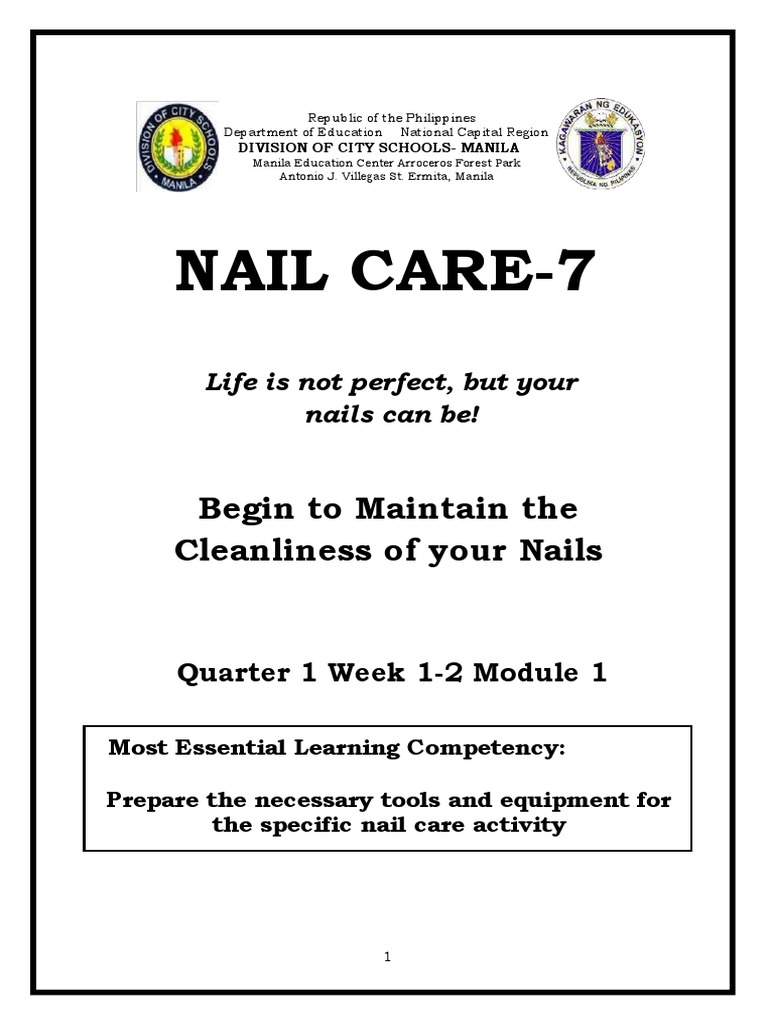 Nail Care-7: Begin To Maintain The Cleanliness of Your Nails | PDF ...