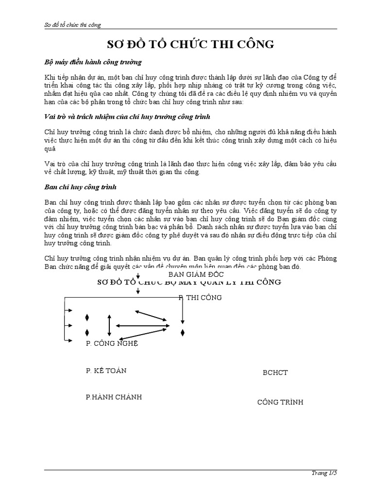 17 So Do To Chuc Thi Cong | PDF