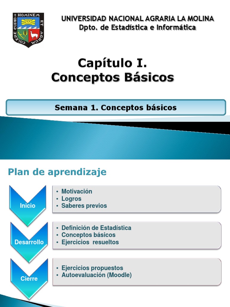 EG - 2020 - II - Semana 01 - Conceptos Basicos | PDF | Estadísticas | Diferencia