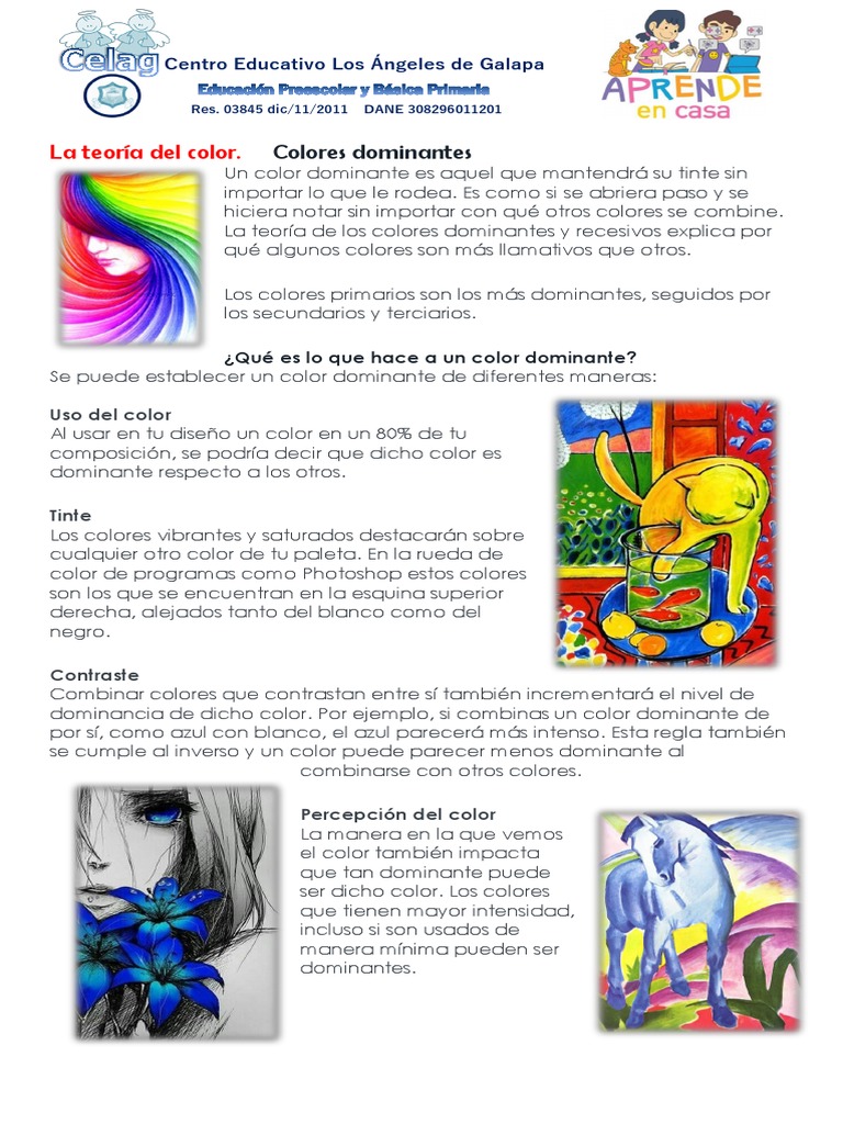 TEORÍA DEL COLOR DOMINANTE | PDF