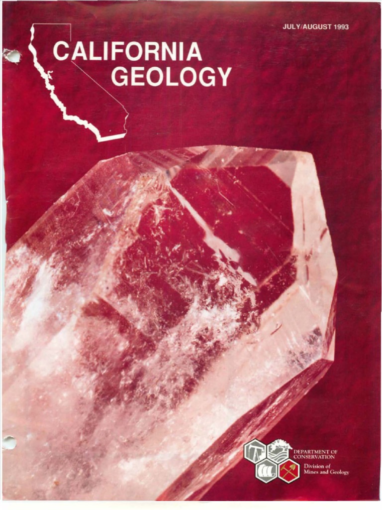 Caliifornia Geology Magazine Jul-Aug 1993 | PDF | Minerals | Quartz