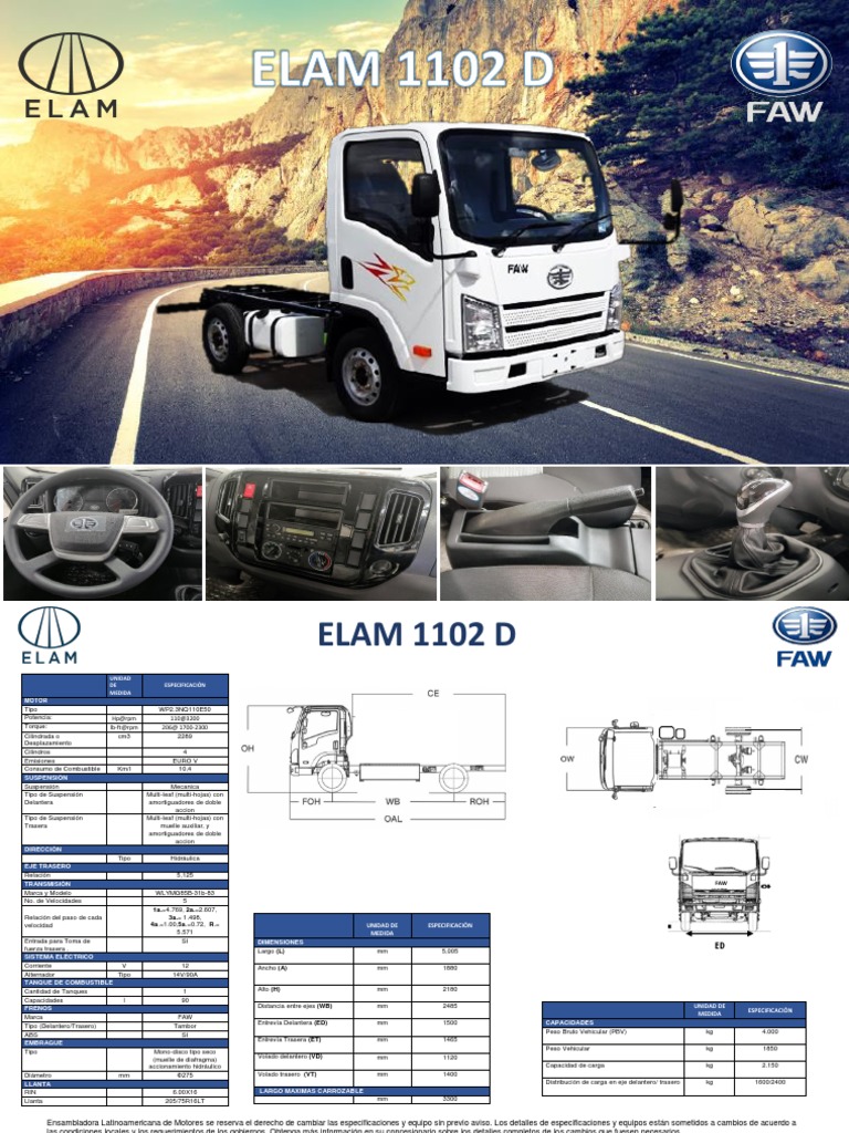 Elam Faw 1102D 2020 | Descargar gratis PDF | Eje | Transporte