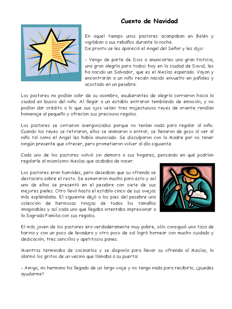 Cuento de Navidad | Descargar gratis PDF | Panes | Navidad