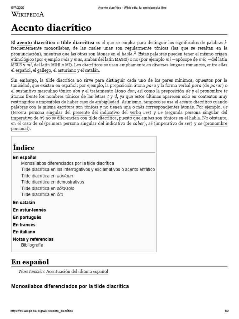 Acento Diacrítico en Español y Catalán | PDF | Adverbio | Gramática