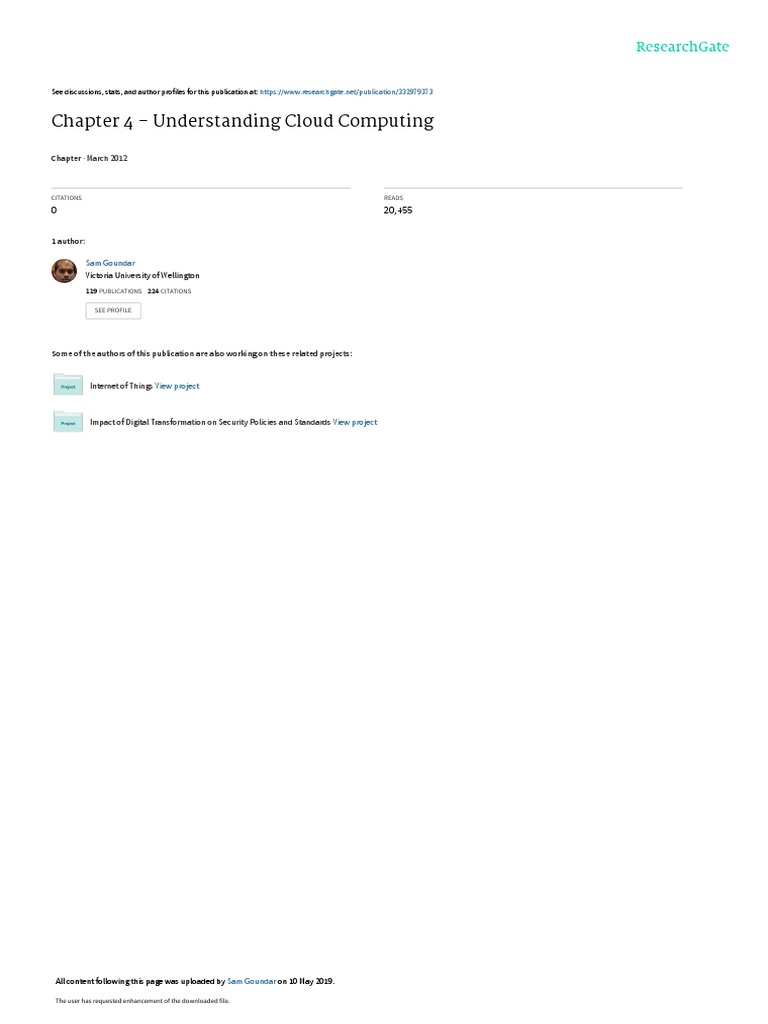 Chapter 4 - Understanding Cloud Computing: March 2012 | PDF | Cloud ...
