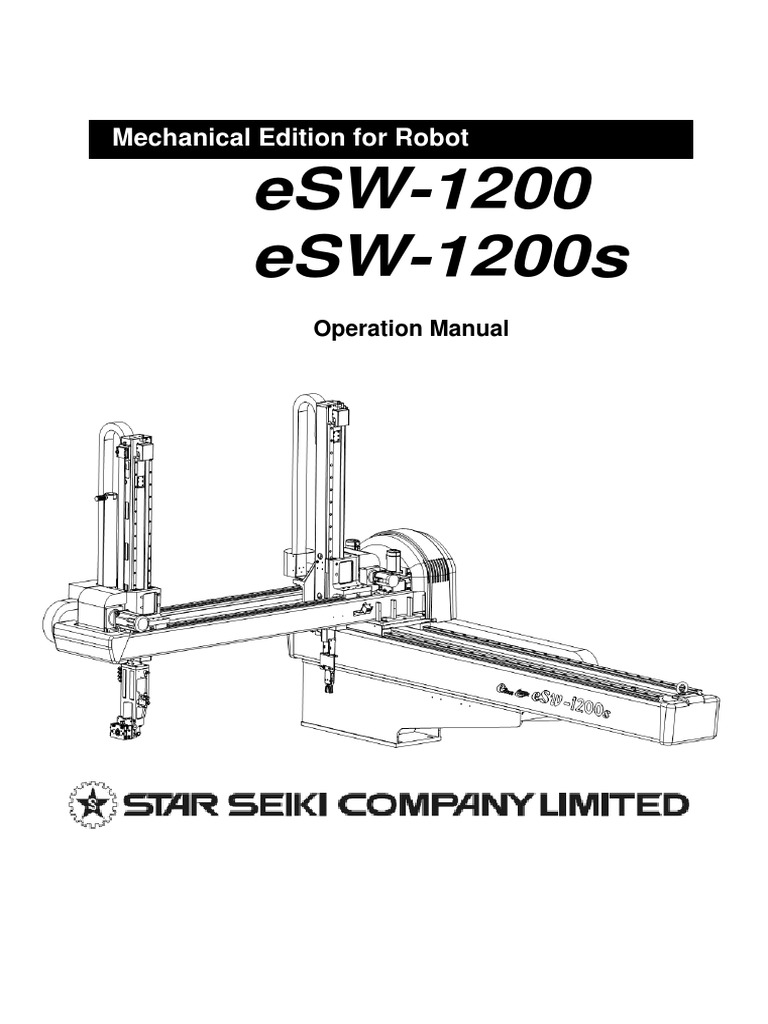 eSW-1200 eSW-1200s: Mechanical Edition For Robot | PDF | Electric Motor ...