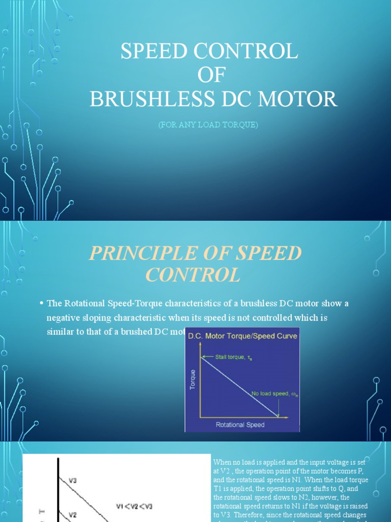 Speed Control OF Brushless DC Motor: (For Any Load Torque) | PDF ...