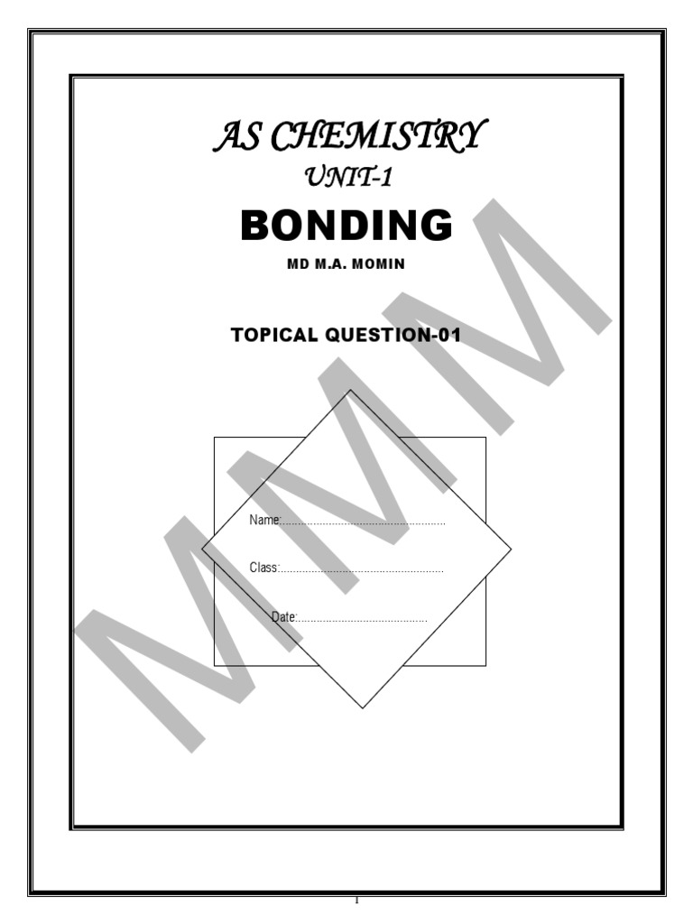 Introduction to Bonding in Chemistry: An Overview of Unit 1 Topics in ...
