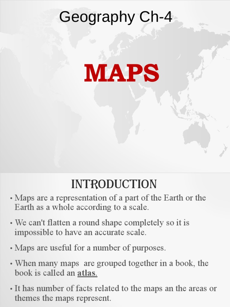 Ch4 Maps - PPTX Forwriting | PDF | Map | Geography