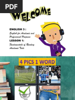 Eapp - Module 1 - Lesson 1 | PDF | Subject (Grammar) | Word