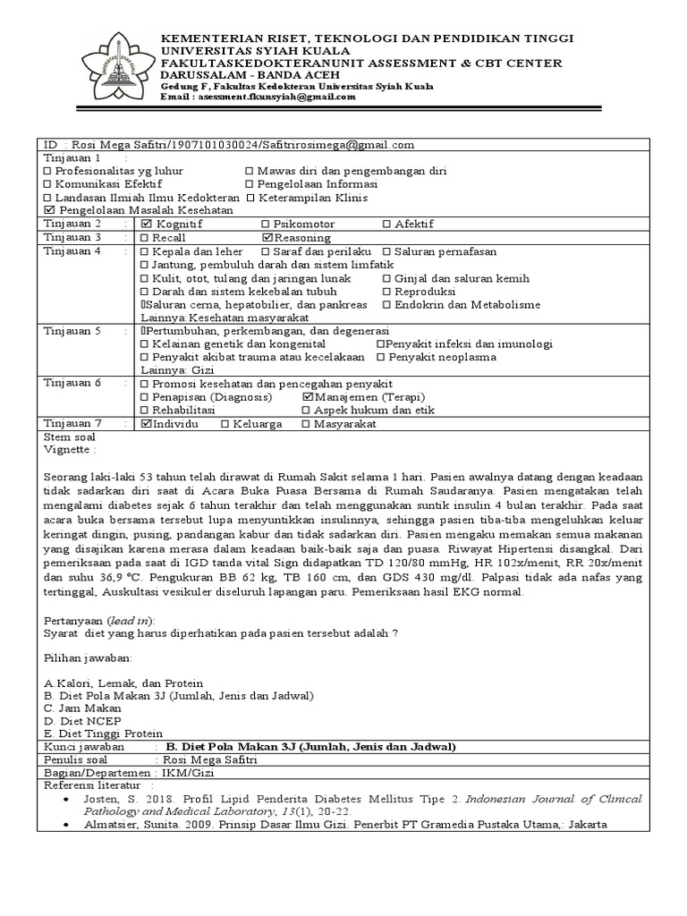 Vignette - Gizi - Rosi Mega Safitri | PDF