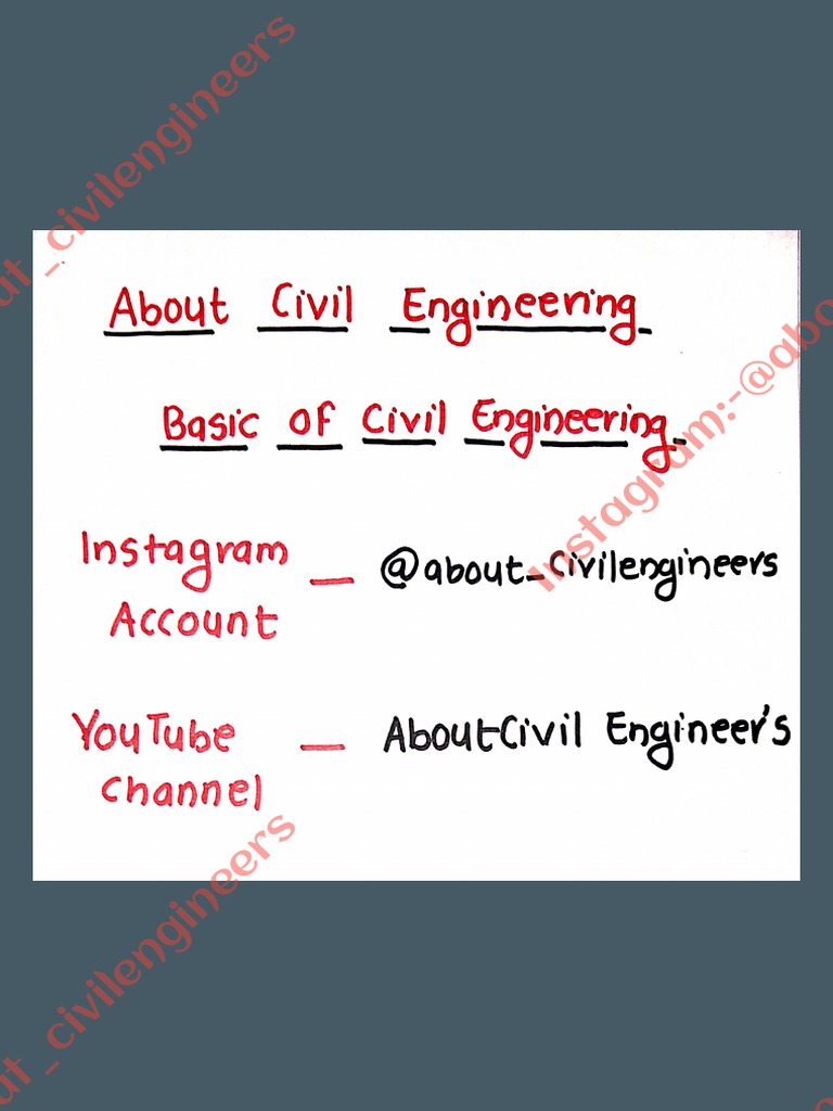 Basic of Civil Engineering | PDF