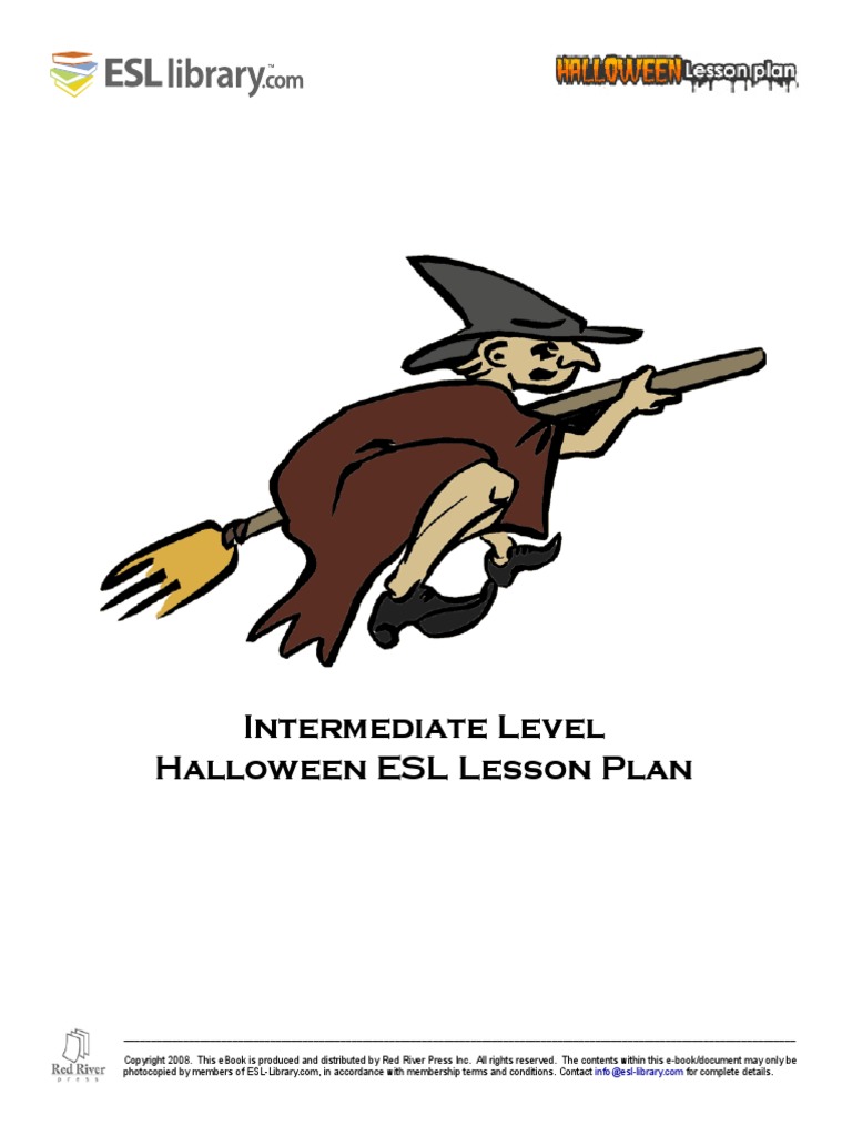 Intermediate Level Halloween ESL Lesson Plan | PDF | Halloween