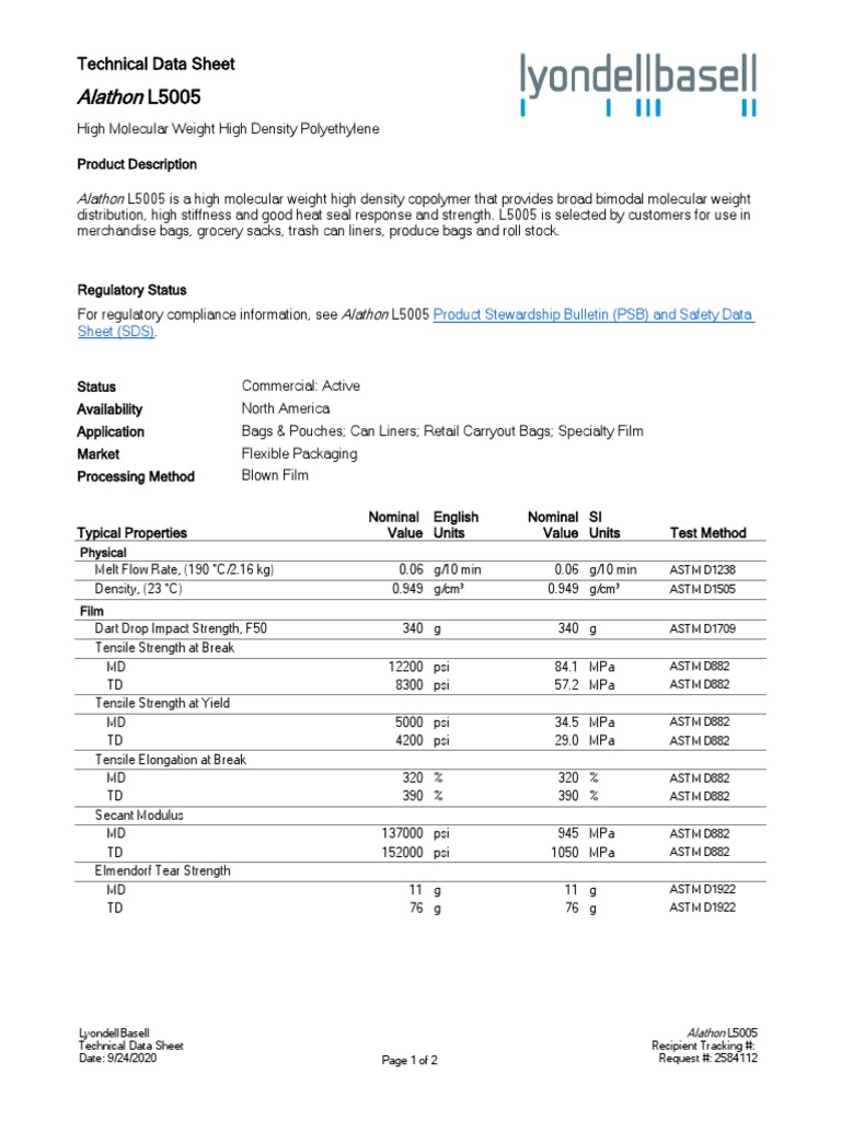 Technical Data Sheet | PDF | Pascal (Unit) | Specification (Technical Standard)