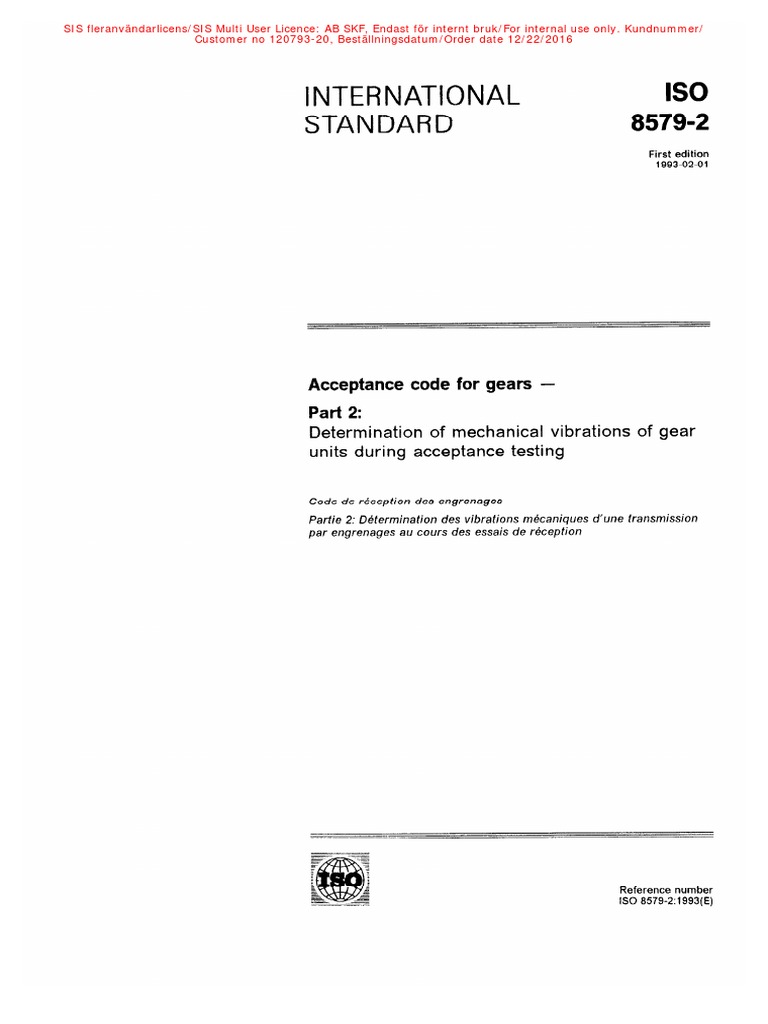 Iso 8579-2 (1993) | PDF