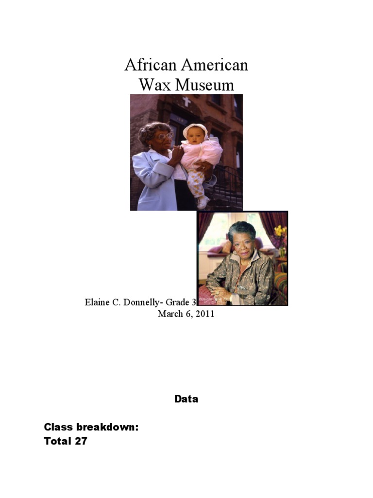 African American Wax Museum Project | PDF | Martin Luther King Jr ...