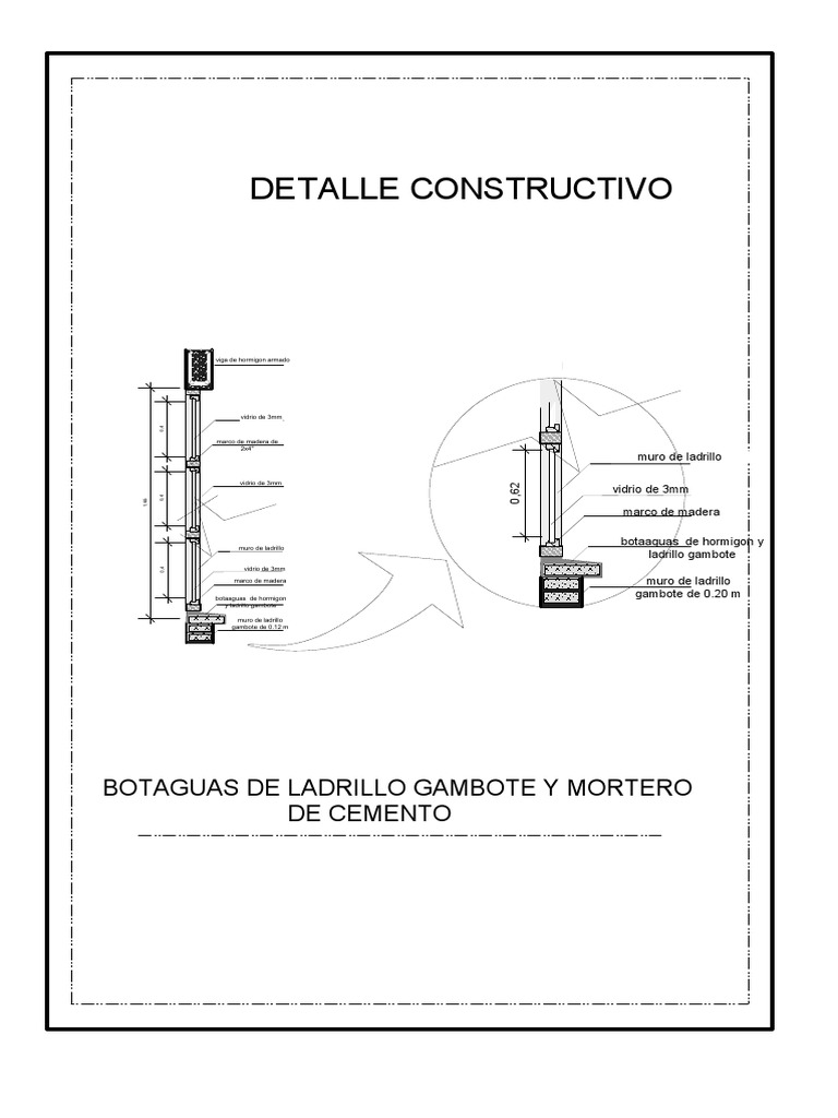 Botaguas de Ladrillo Gambote y Hormigón | PDF
