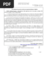 Sujets BEM Français 2025 | PDF | Algérie
