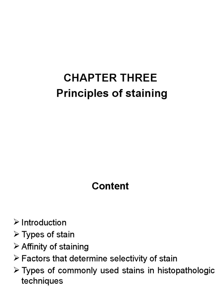 Staining Principles in Histopathology | PDF | Staining | Fixation ...