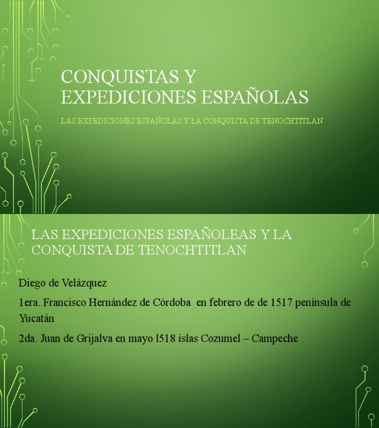 Conquistas y Expediciones Españolas | PDF