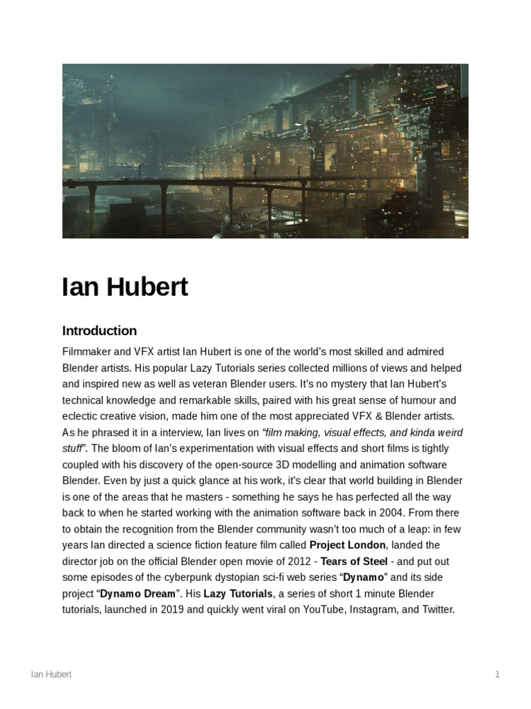 Ian Hubert: Stuff". The Bloom of Ian's Experimentation With Visual ...