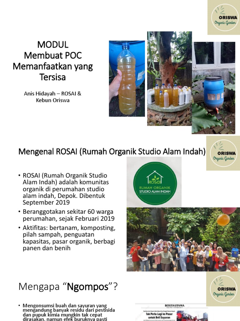 Panduan POC untuk Komunitas Organik | PDF