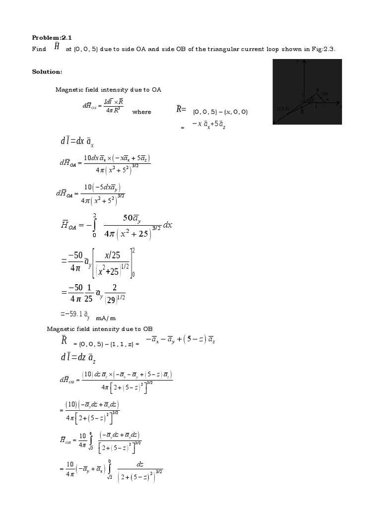 Unit 2 Emtl Problems | PDF | Coaxial Cable | Electromagnetism