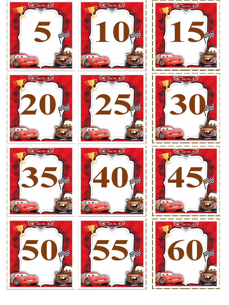Números de 5 en 5 hasta 100 | PDF