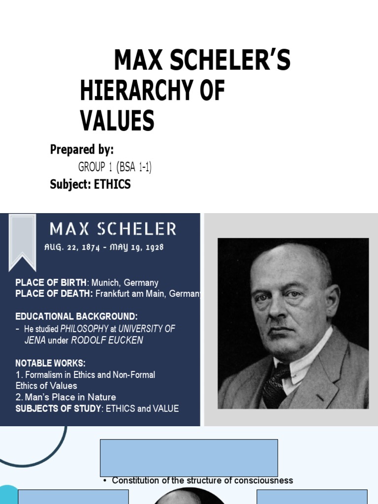 Max Scheler's Value Hierarchy Explained | PDF | Pleasure | Happiness