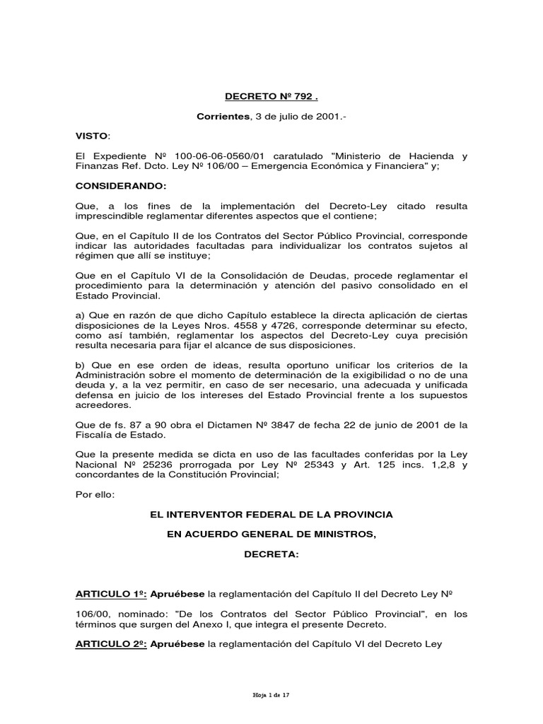 Decreto 792 | PDF | Pagos | Bancos