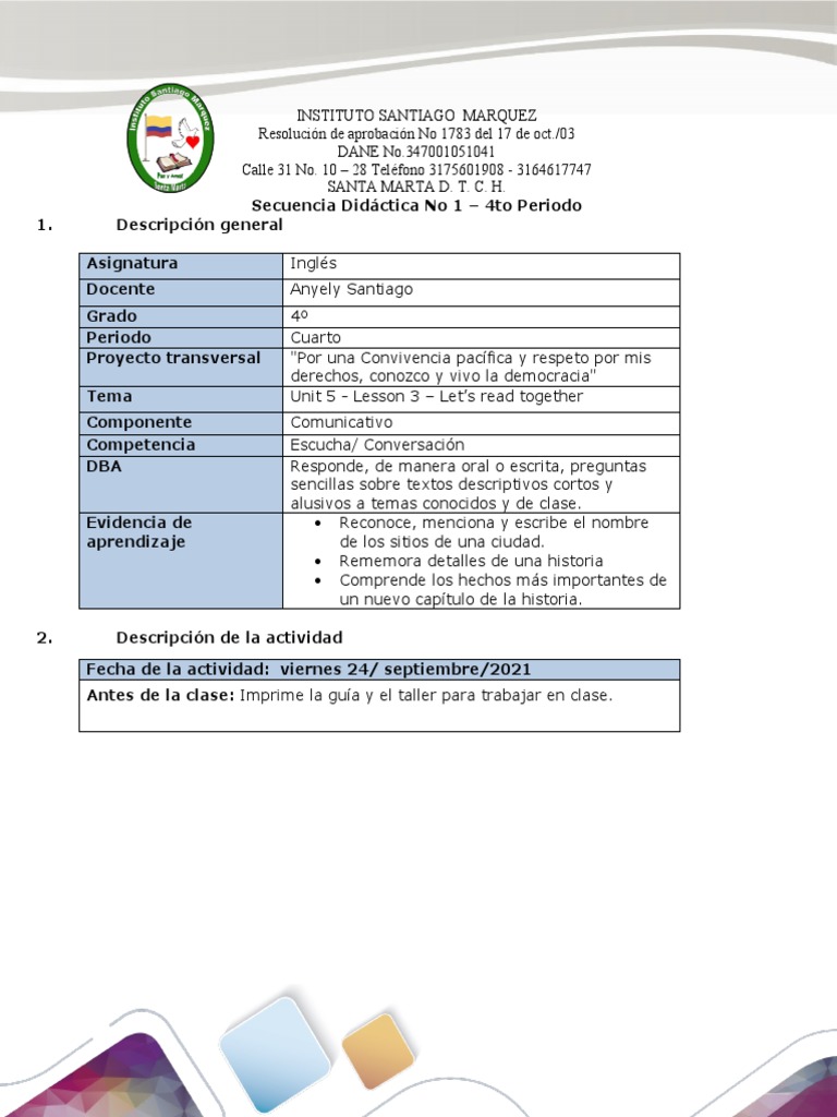 Unit 5 - Lesson 3 - Let's Read Together | PDF