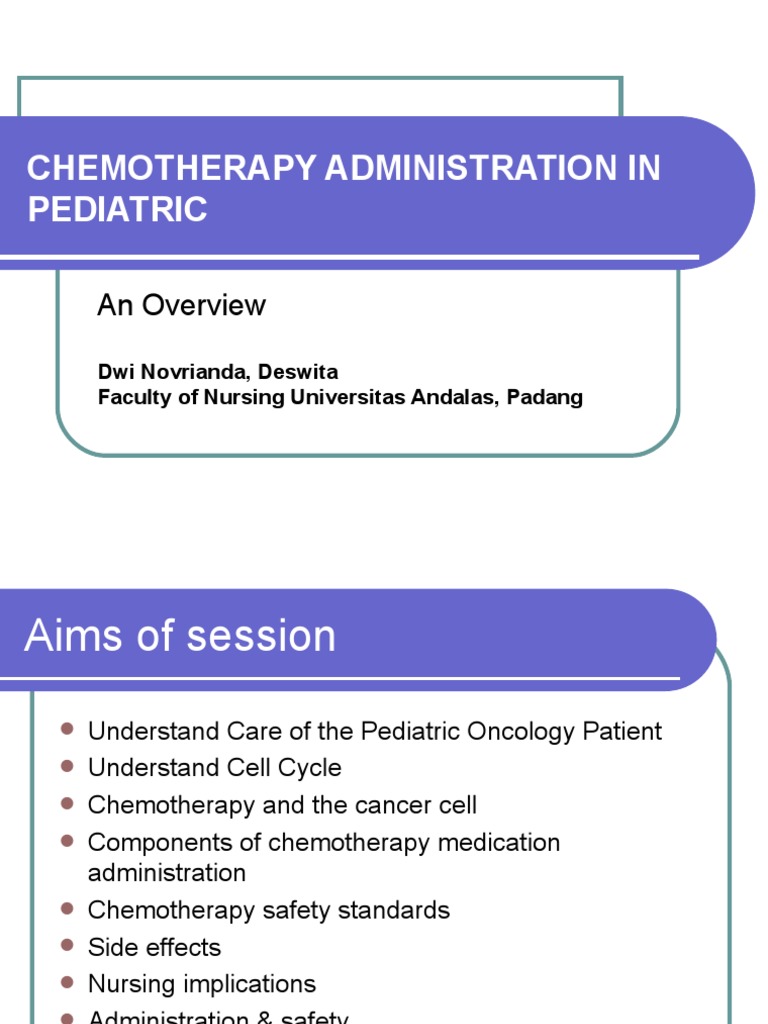 Chemotherapy Administration in Pediatric: An Overview | PDF ...