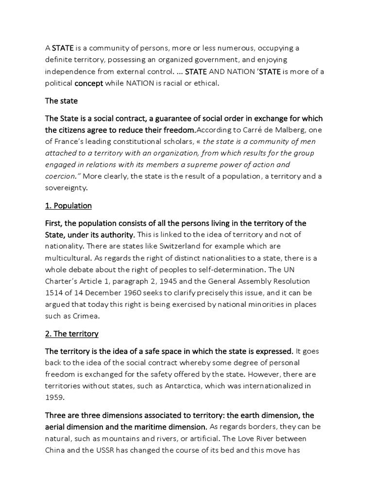 Sovereignty and Territorial Uncertainty | PDF | Sovereign State ...