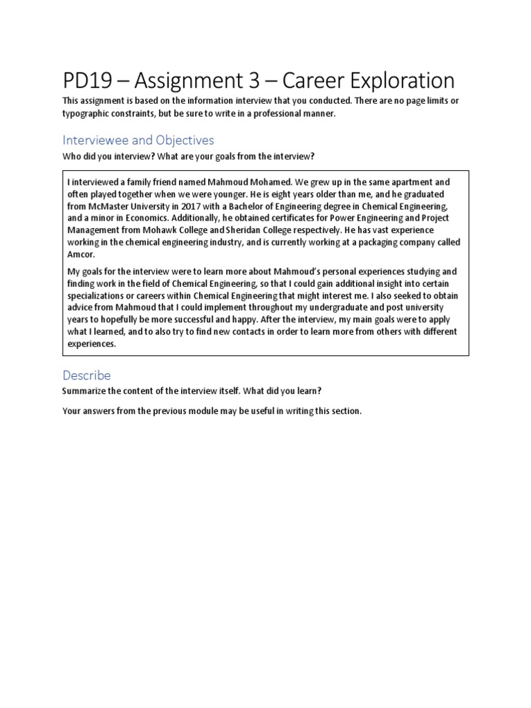 PD19 A3 Template | PDF | Interview | Engineering