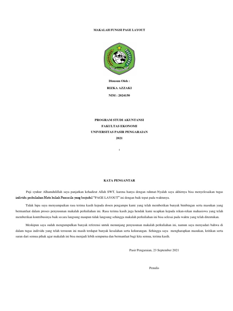 Makalah Page Layout | PDF