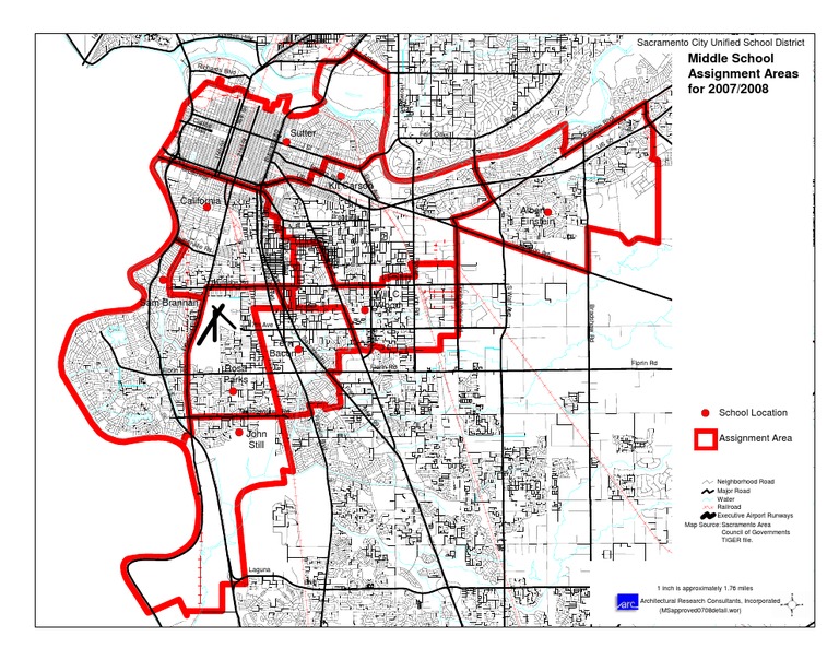 Middle Schools Map SCUSD | PDF