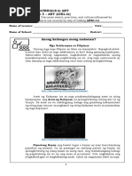 Grade 5 - ARTS - Q4 Module 1 | PDF