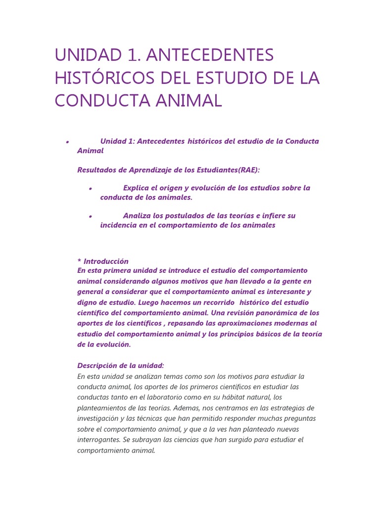 Conducta Animal | PDF | Etología | Comportamiento