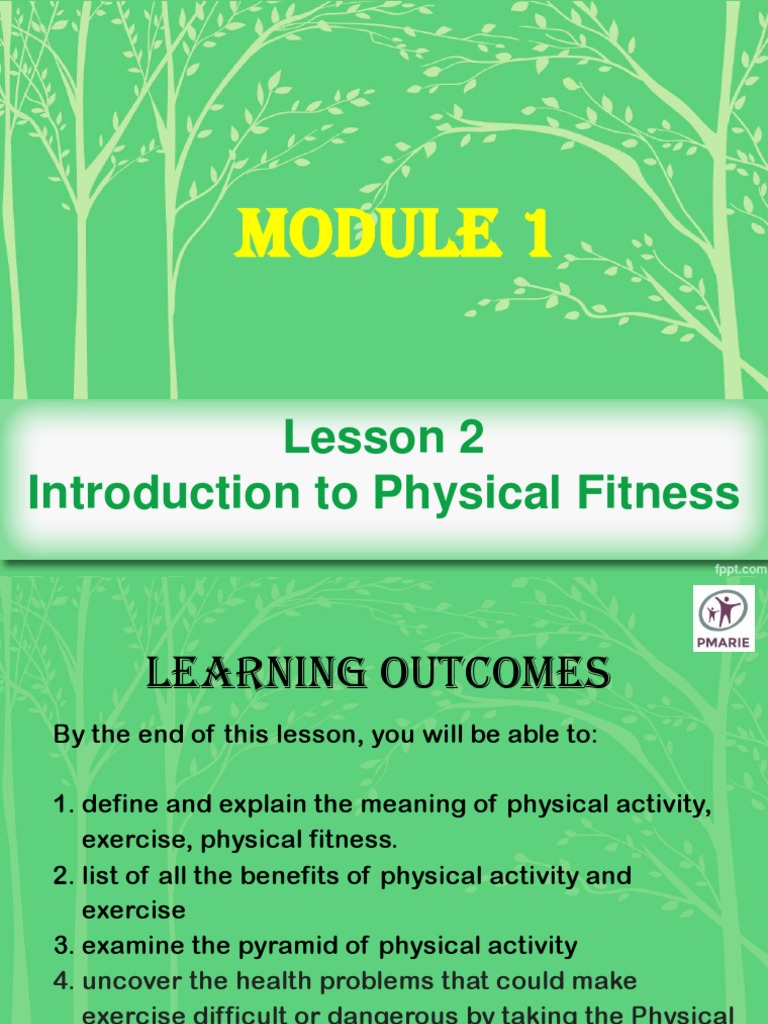 Lesson 2 Introduction To Physical Fitness | PDF | Physical Fitness ...