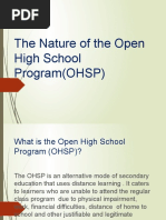 OHSP Handbook | PDF | Reading Comprehension | Secondary School