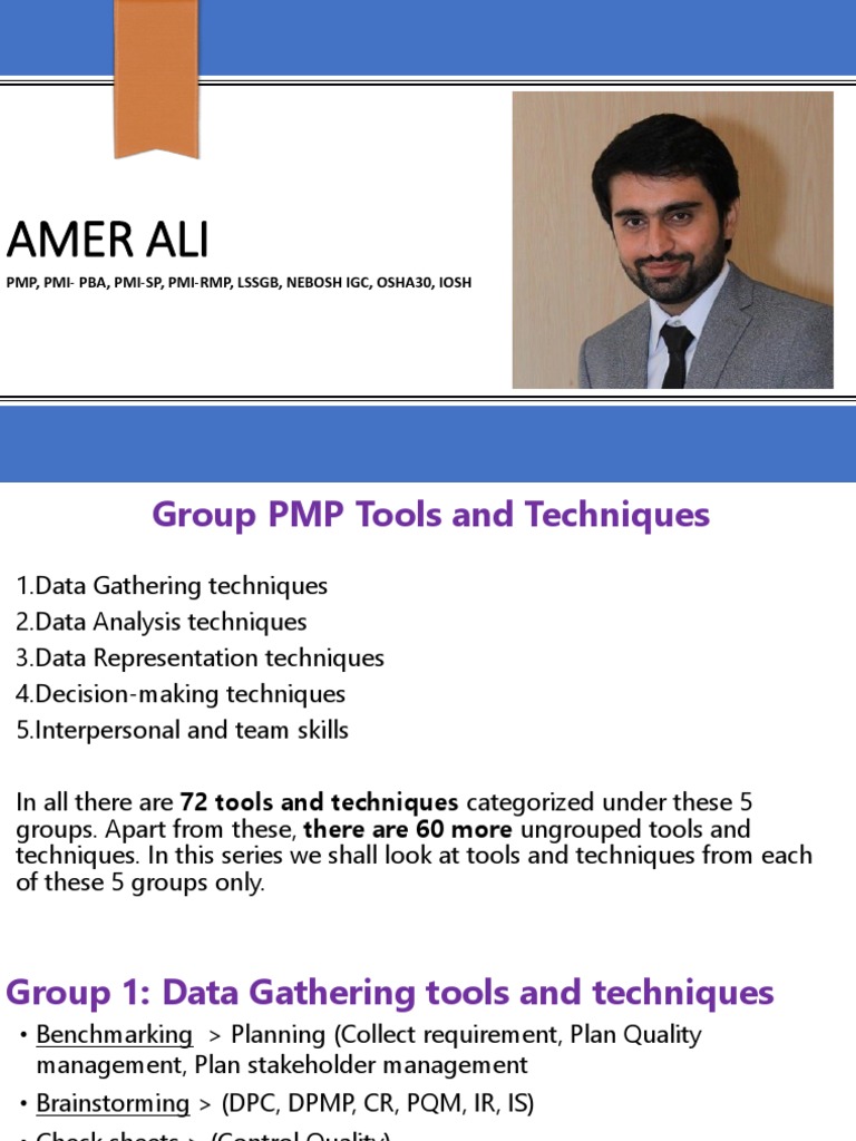 Essential PMP Tools and Techniques Guide | PDF | Risk | Data Analysis
